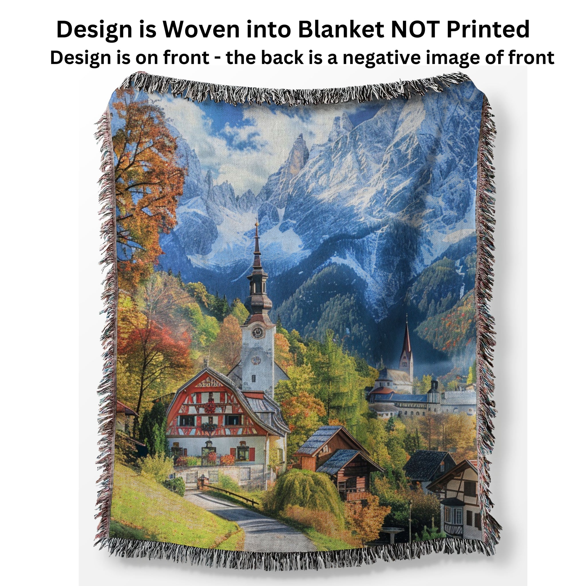 Bavaria Germany Woven Throw Blanket
